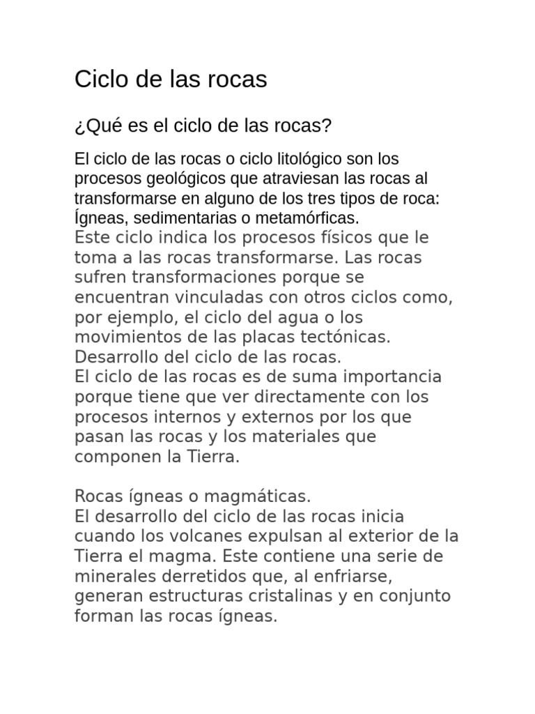 El Ciclo de Las Rocas | PDF