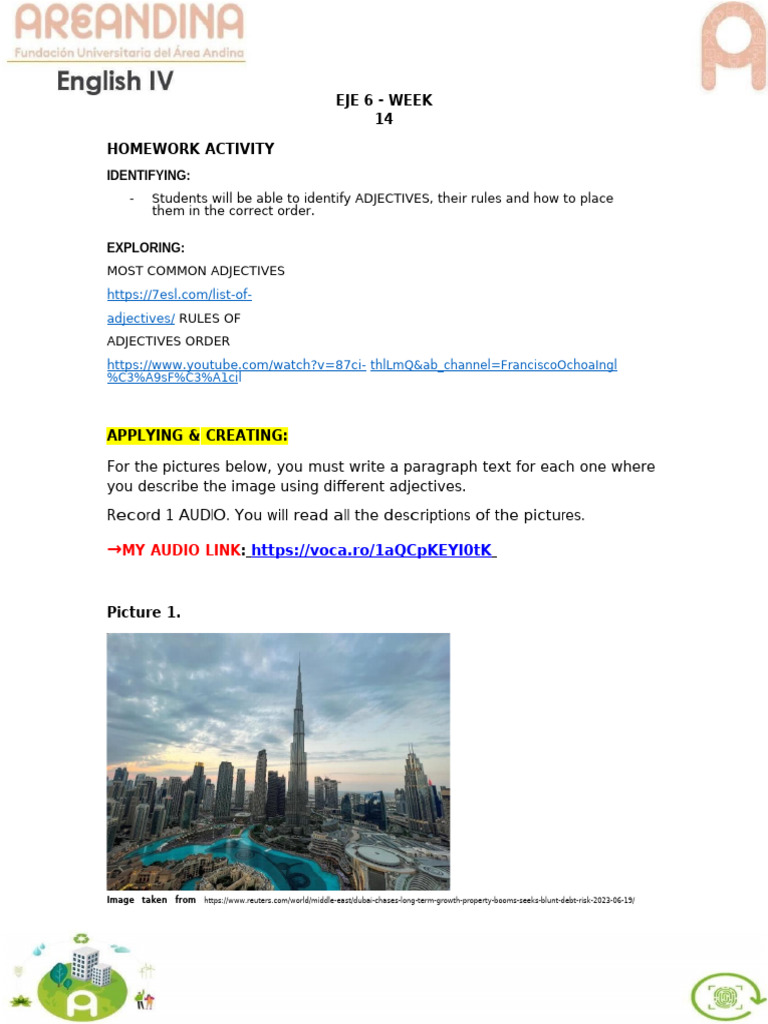 English 4 - EJE 6 - Week 14 | PDF