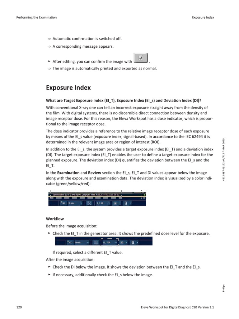 Exposure Index - Philips Info | PDF