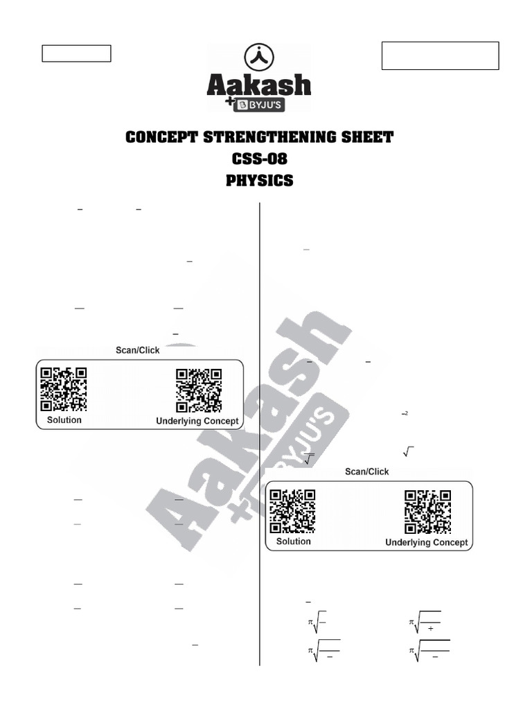 Concept Strengthening Sheet (CSS-08) Based On AIATS-08 (CF+OYM ... Concept Strengthening Sheet (CSS-08) Based On AIATS-08 (CF+OYM ...