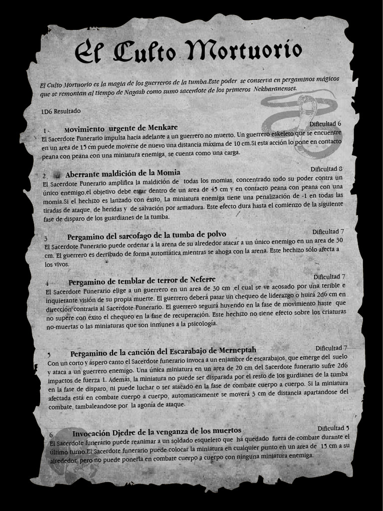 El Culto Mortuorio | PDF