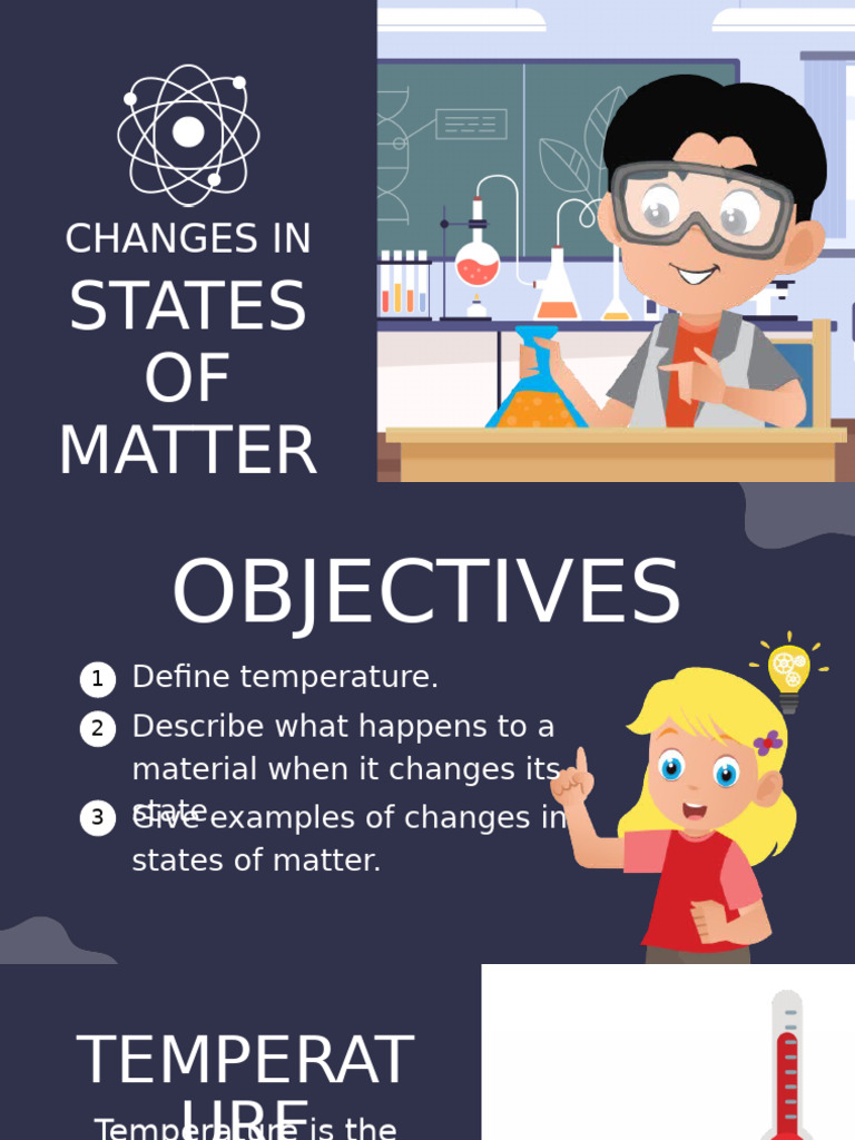 Changes in States of Matter Science Presentation | PDF