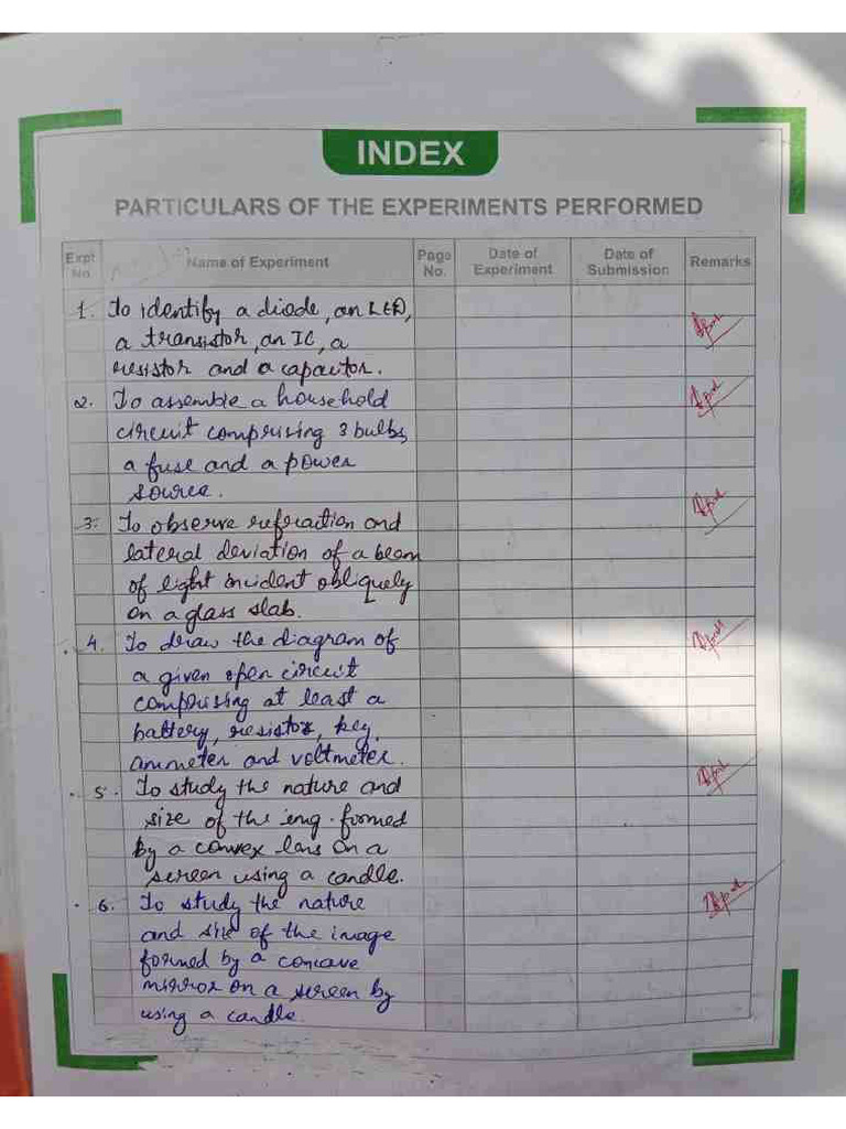 Physics Practicals PDF | PDF