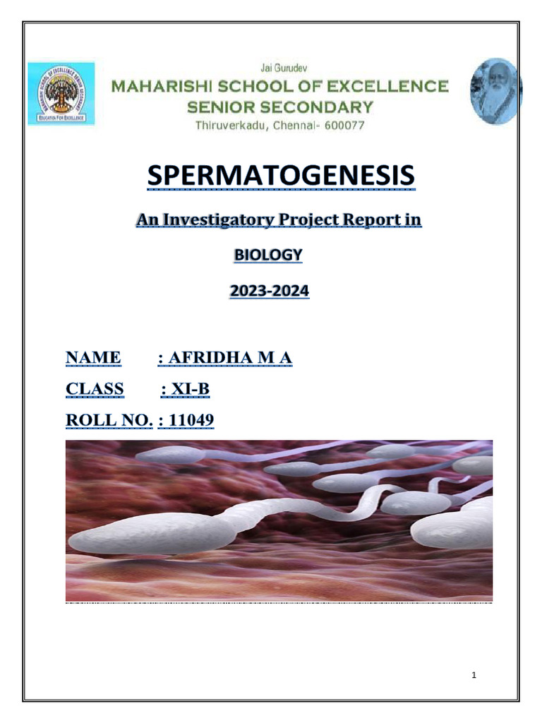 Biology Ip Sperm-1 | PDF