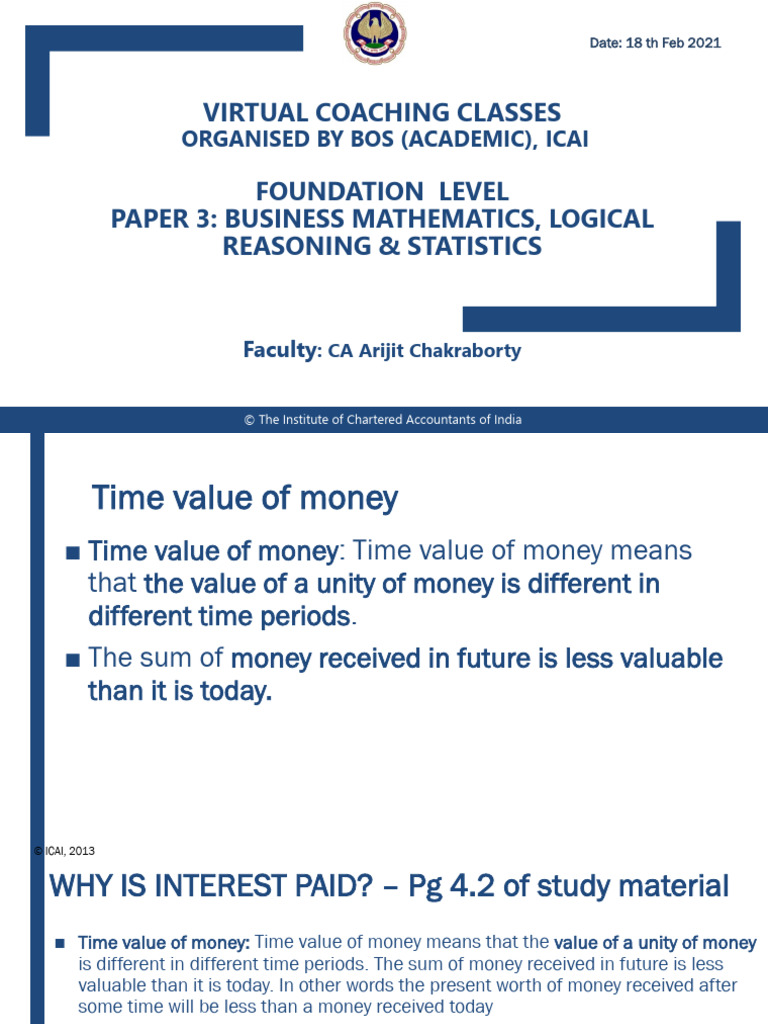 VCC BM Part 2 TVM - 2 Feb 21 | PDF