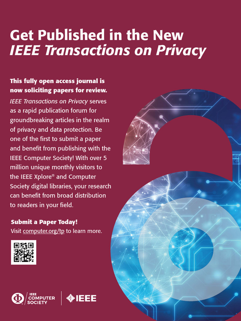 Get Published in The New IEEE Transactions On Privacy | PDF