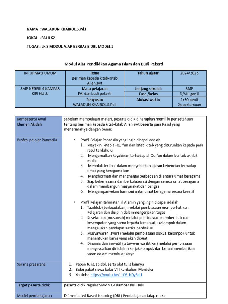 LK 8 Mode 2 DBL | PDF