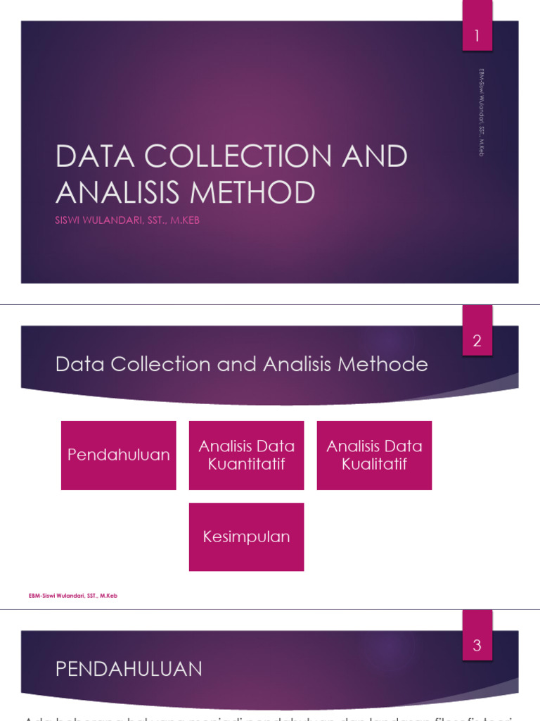 1. Data Collection and Analisis Method | PDF