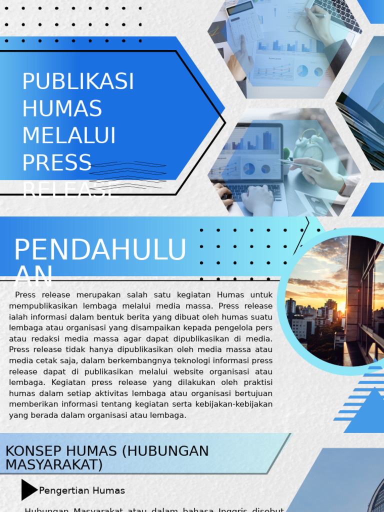 Publikasi Humas Melalui Press Release | PDF