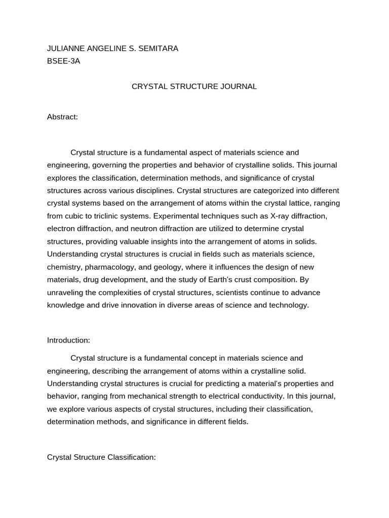 Crystal-structures | PDF