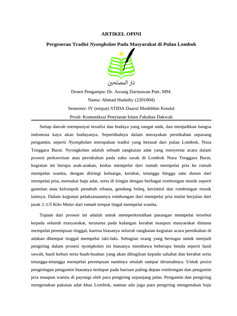 Artikel Opini | PDF