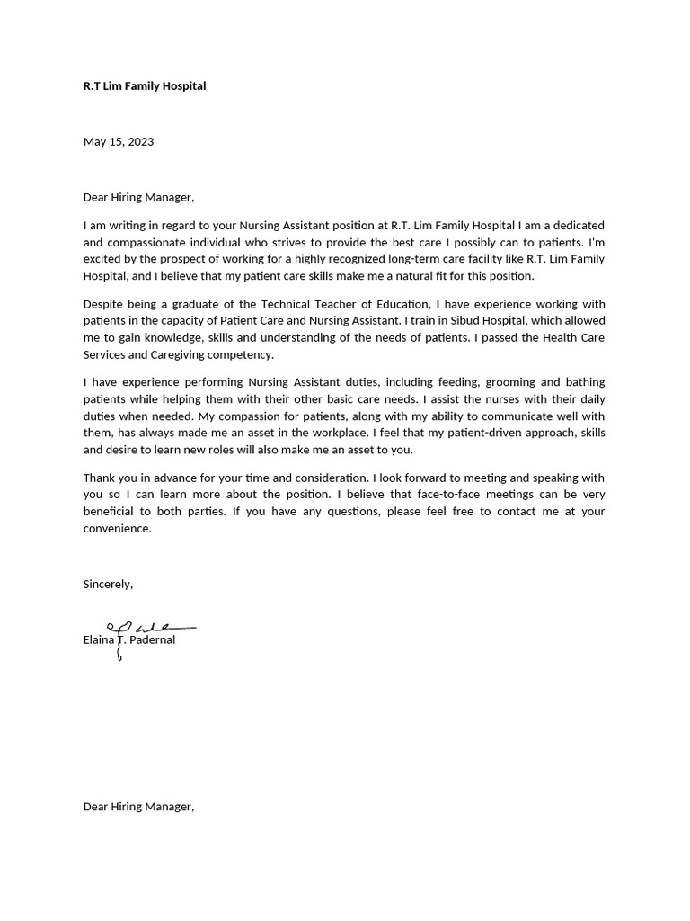 RT Lim Letter | PDF