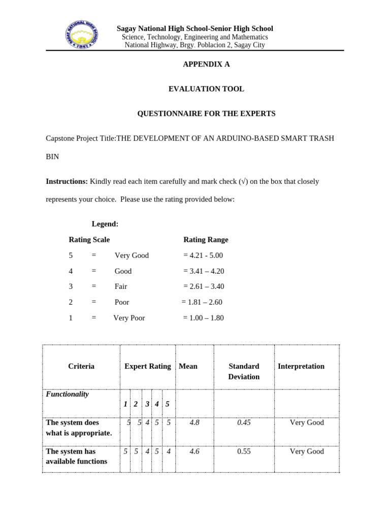 Arduino Based Smart Trash Bin - Docx 2 | PDF Arduino Based Smart Trash Bin - Docx 2 | PDF