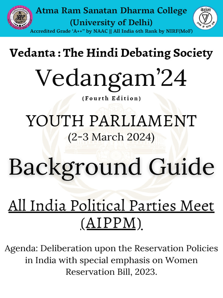 Vedangam'24 Aippm (Background Guide) | PDF