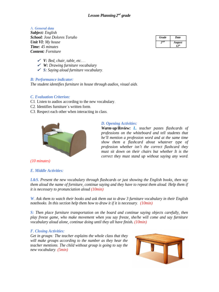 2nd Plan (1) Forniture | PDF