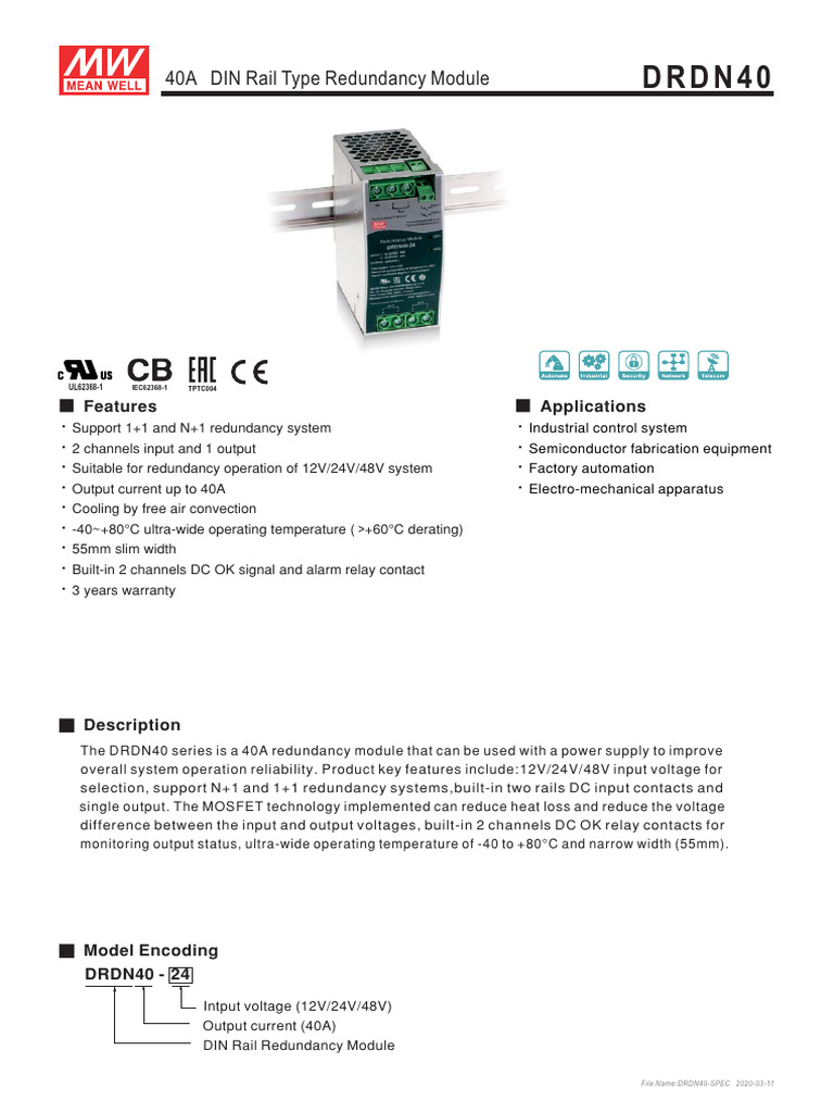 drdn40 Spec | PDF