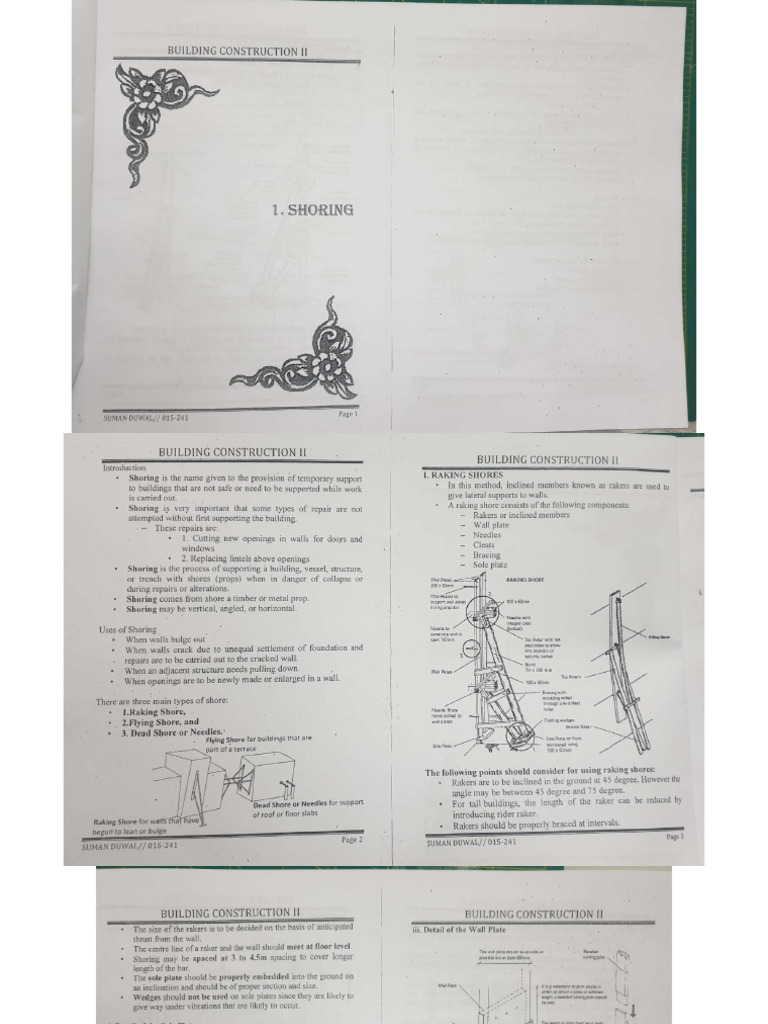 Building Construction Note | PDF