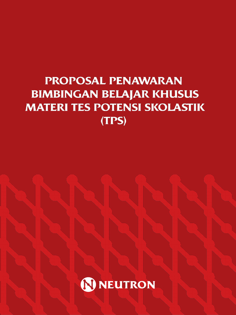 Penawaran Bimbel Khusus Materi Tps Neu SLTG Newww | PDF
