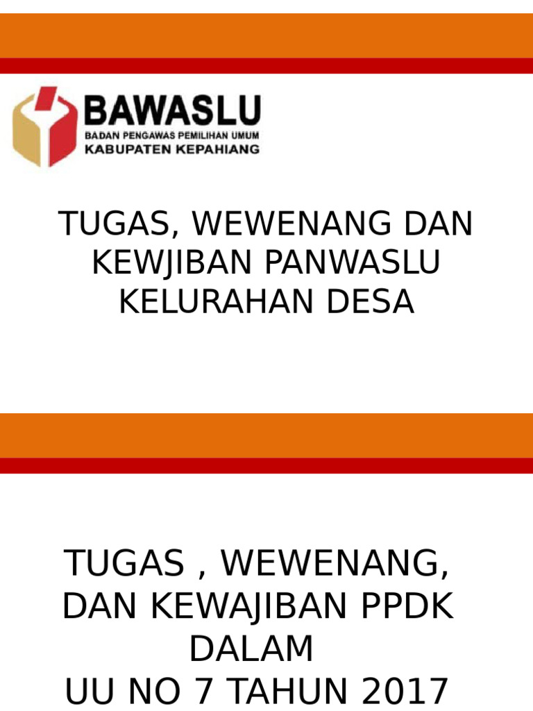 Tugas Dan Fungsi Ppdk | PDF
