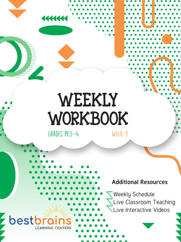 Weekly Workbook for Grades PK3-4 | PDF | Letter Case