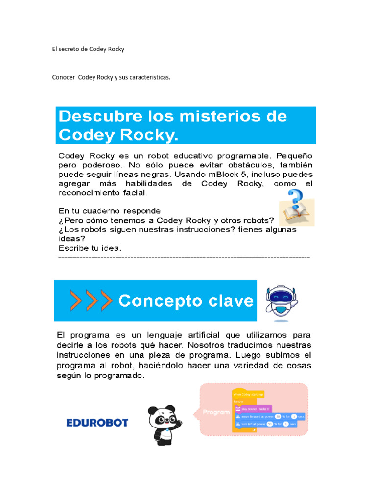 El Secreto de Codey Rocky | PDF