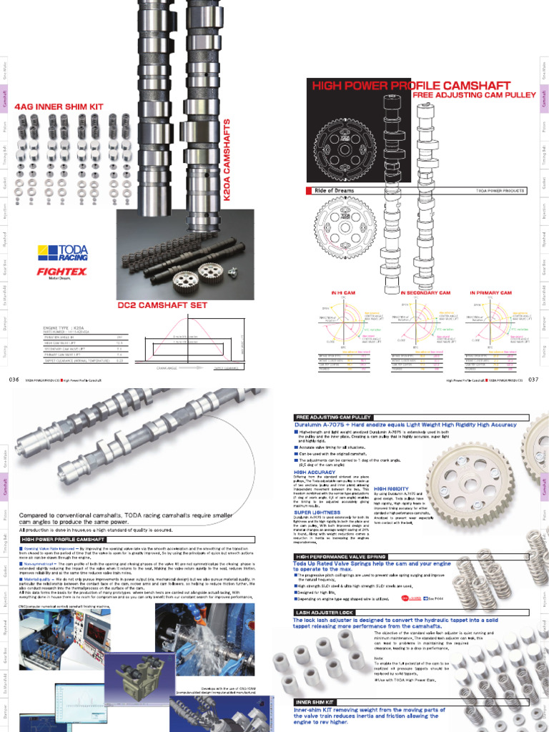 Camshaft Price List e | PDF