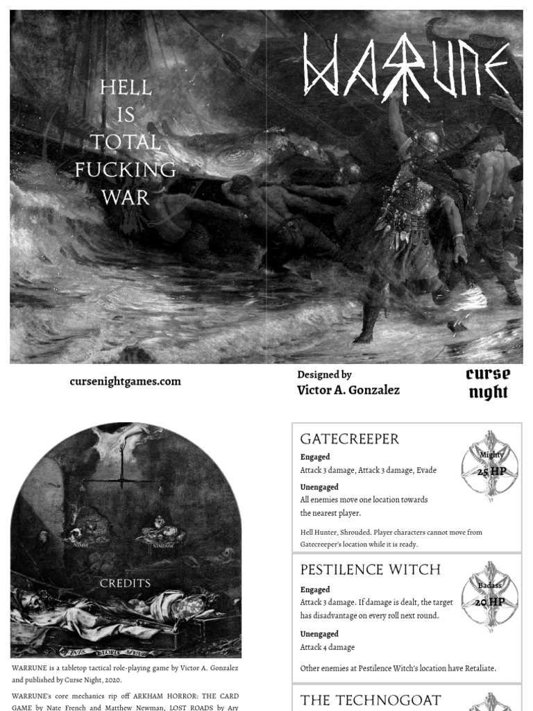 WARRUNE B&W Printable Booklet V 1.01 | PDF