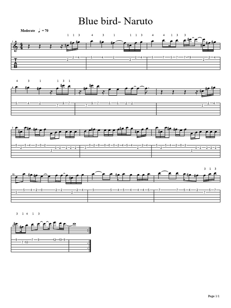 Blue Bird - Naruto | PDF