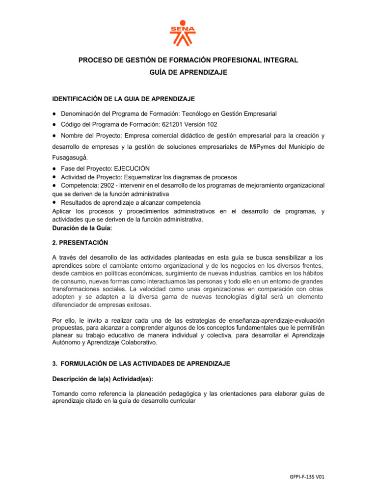 GFPI-F-019 - Formato - Guia - Aprendizaje 1 INTERVENIR Fase Planeación FINALIZADA | PDF