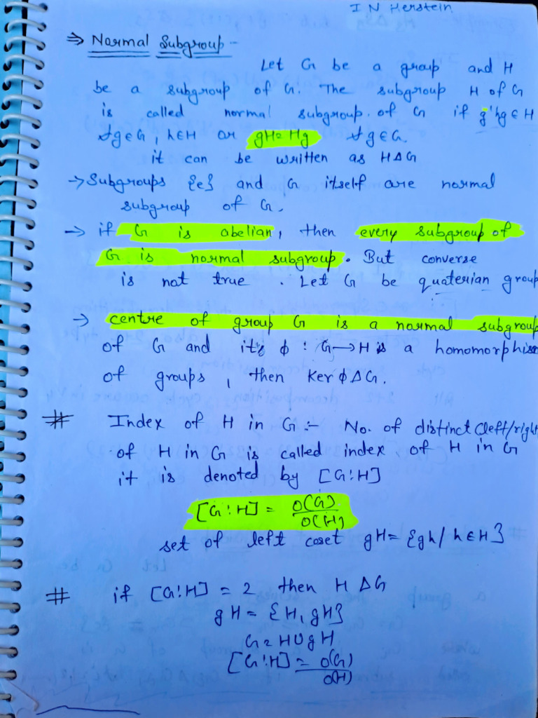 Algebra Class Notes | PDF