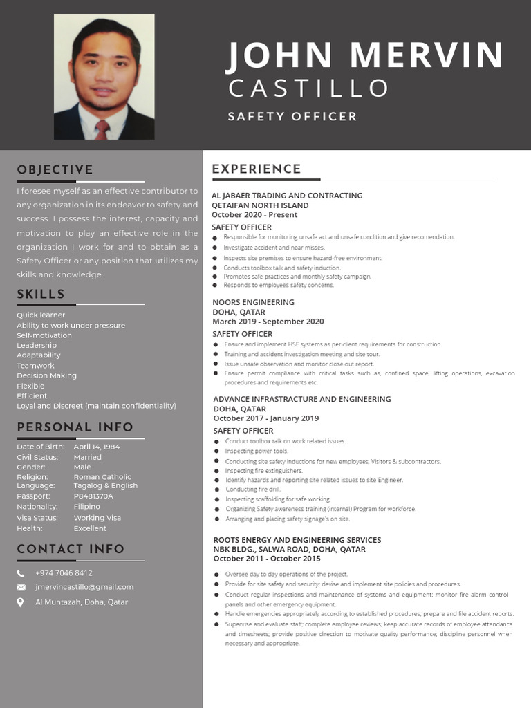 John Mervin Castillo - CV | PDF