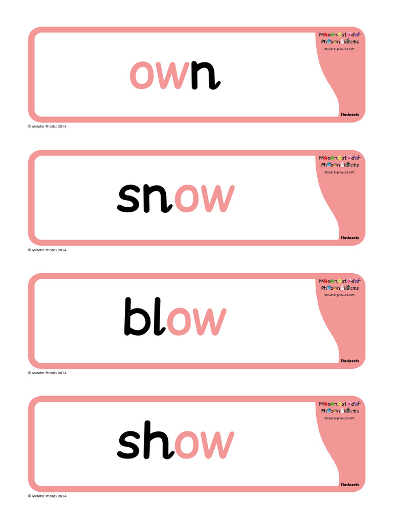 Ow Flashcards 2022 | PDF