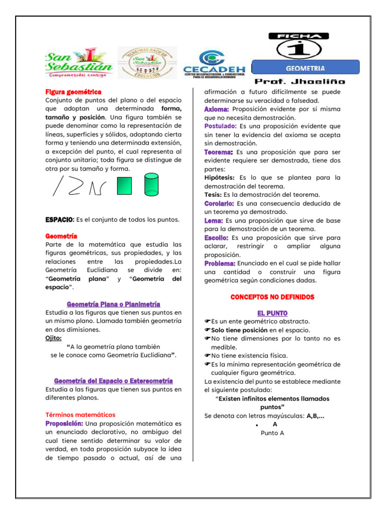 Nociones Basicas de Geometria | PDF | Geometría | Teorema