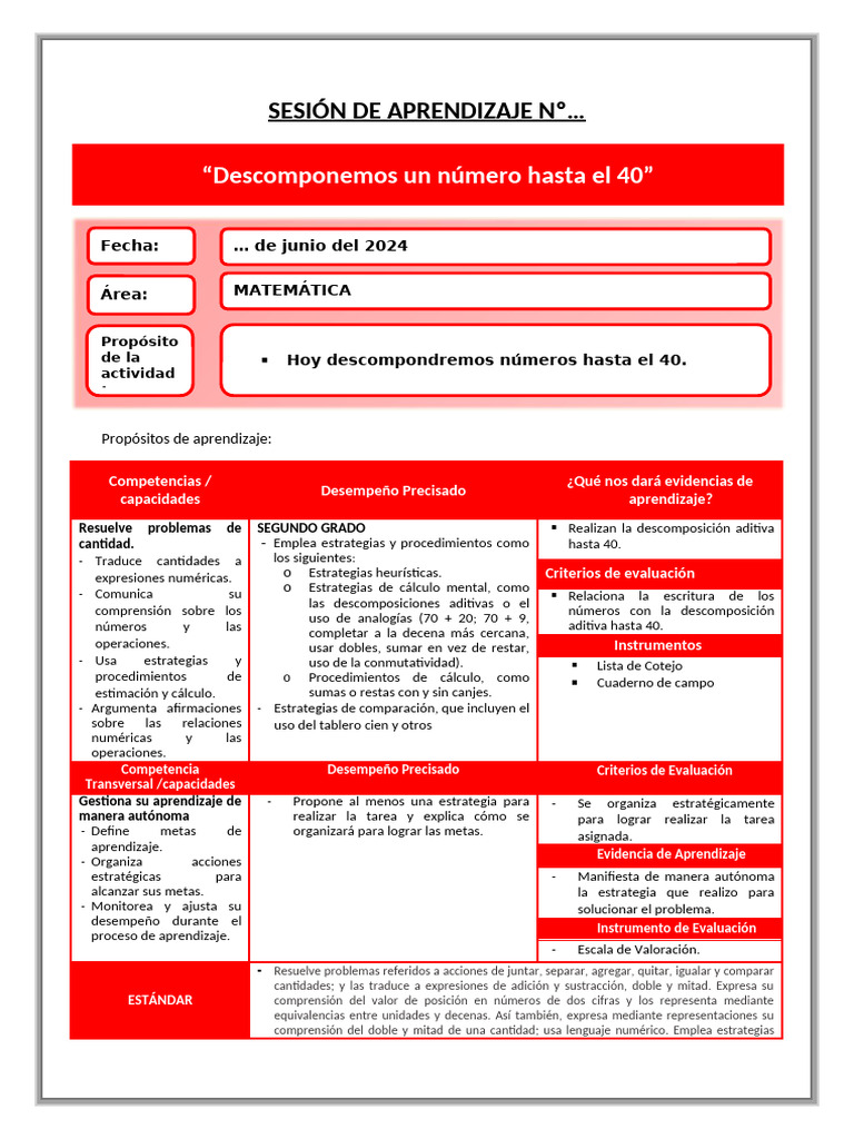 10 de Junio - Matematica - Segundo Grado | PDF
