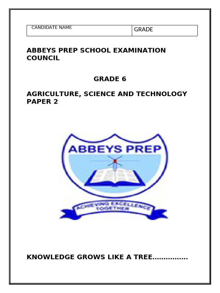 Agric-Sci & Tech Paper 2 | PDF