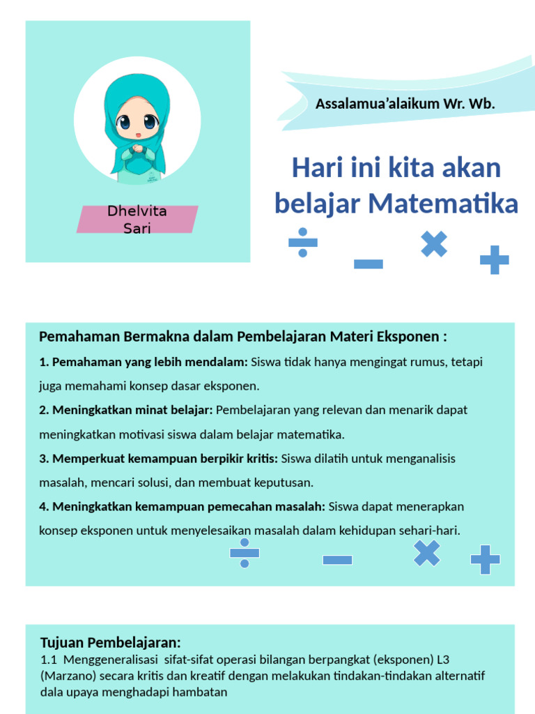 Materi Ppt Eksponen Bilangan Berpangkat Pdf