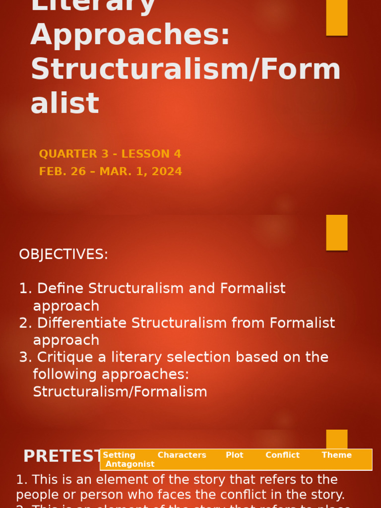 Q3 Lesson 4 Formalism Structuralism | PDF