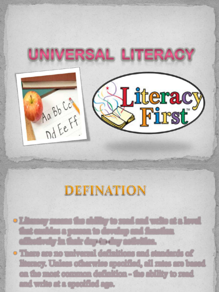 Universal Literacy | PDF