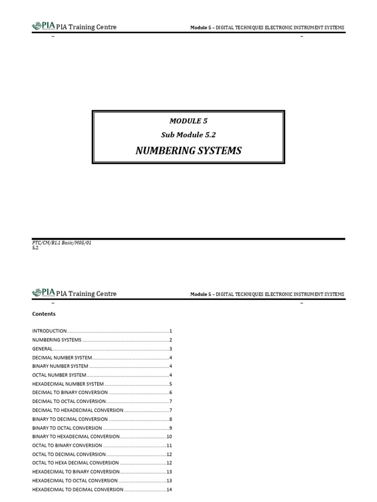 B1.1 SubModule 5.2 | PDF