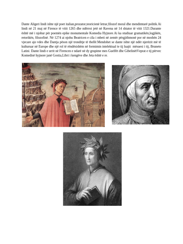 Info Dante Aligeri | PDF