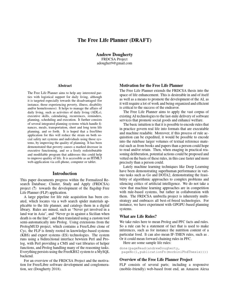 Free Life Planner | PDF