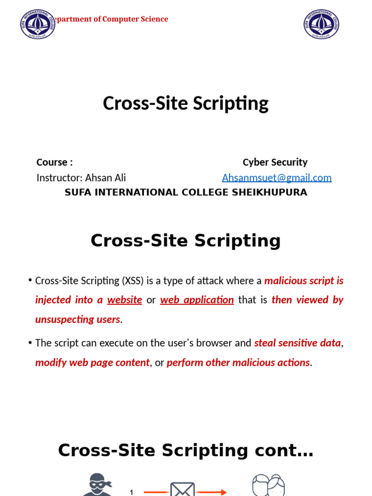 6.Cross-Site Scripting | PDF