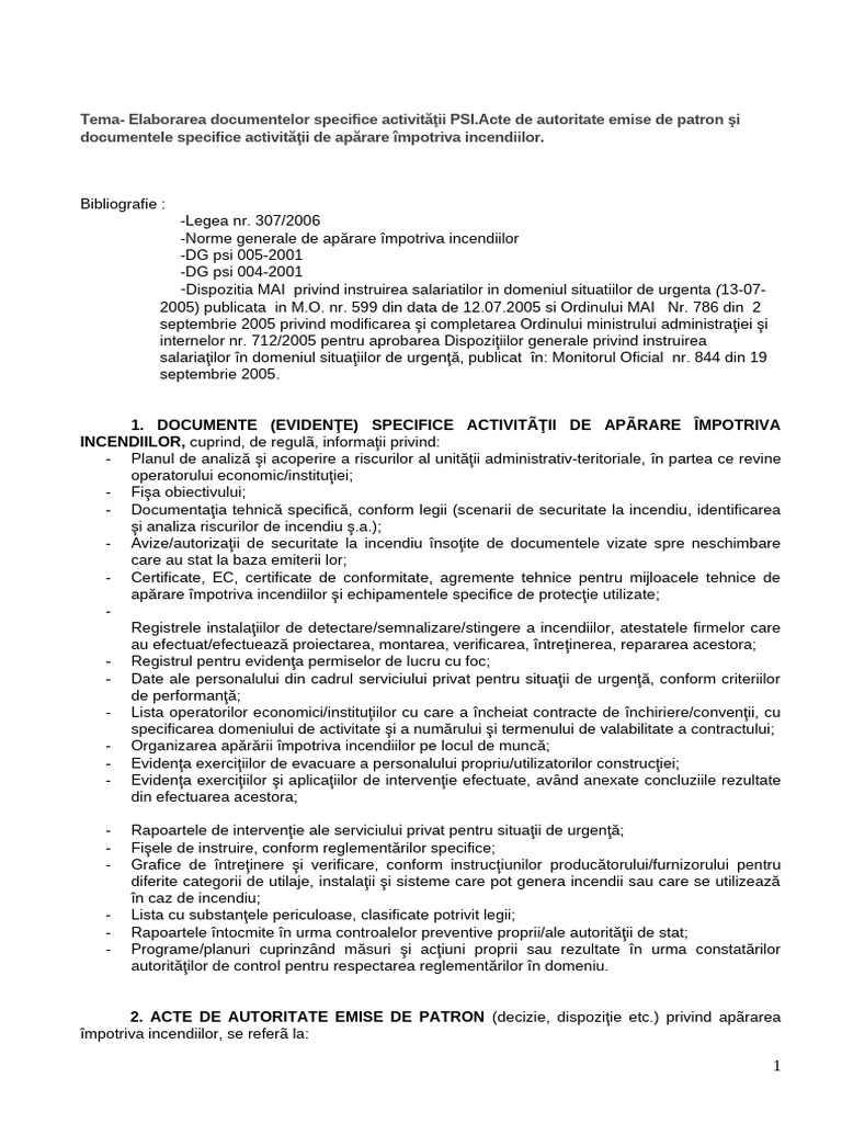 Tema nr.23. Elaborare Documente Specifice - Acte de Autoritate | PDF