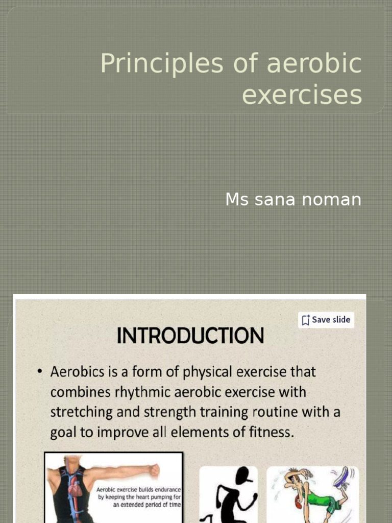 Principle of Aerobic Exercises | PDF