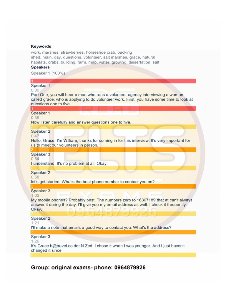 Test 6 - Transcripts | PDF