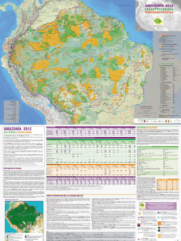 MAPA AMAZONIA 2012 - Áreas Protegidas - Territorios Indígenas | PDF