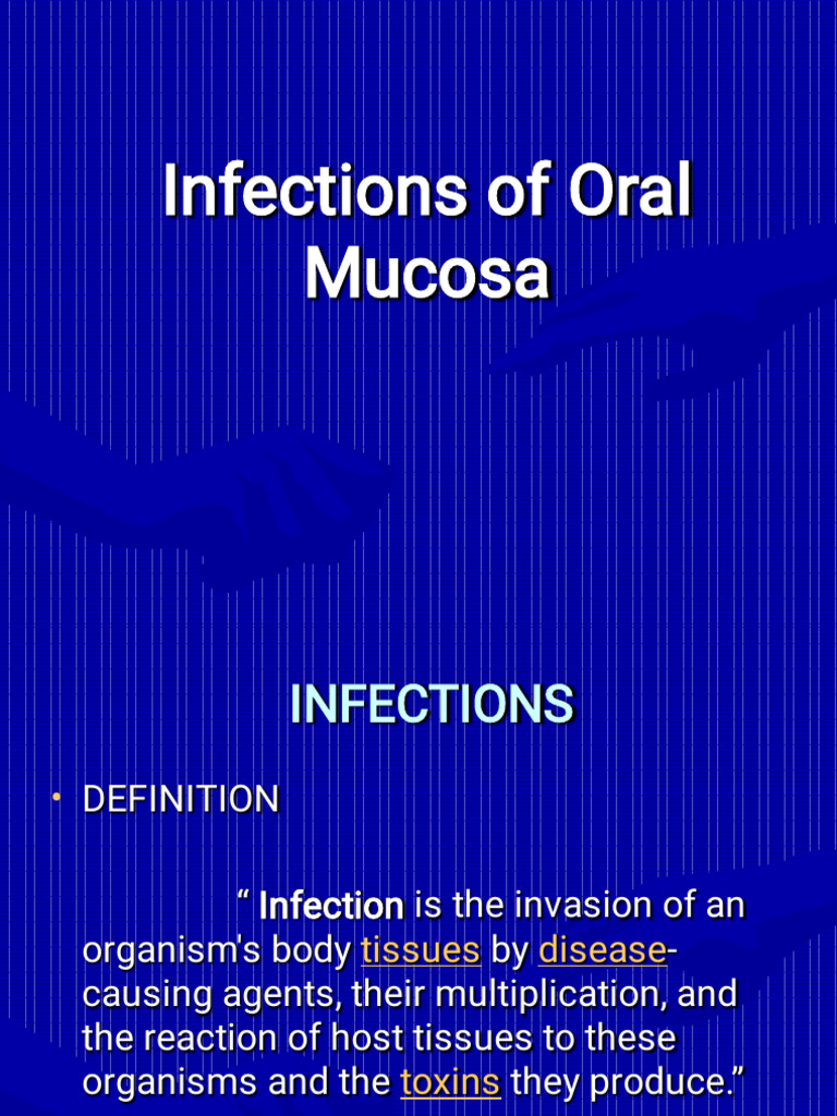 Infections of Oral Mucosa Dr Samir | PDF