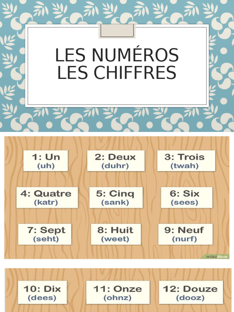 Les Numéros Les Chiffres | PDF