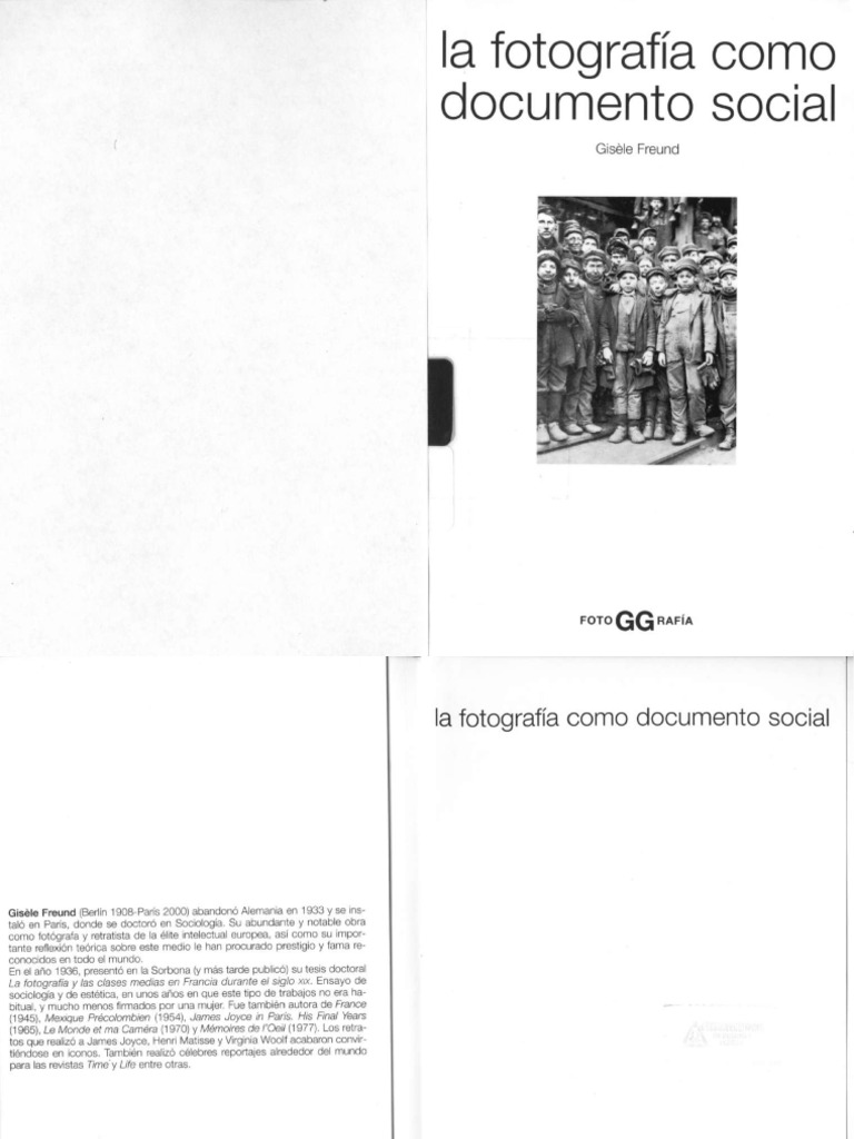 Gisele Freund La Fotografia Como Documento Social - Compressed | PDF