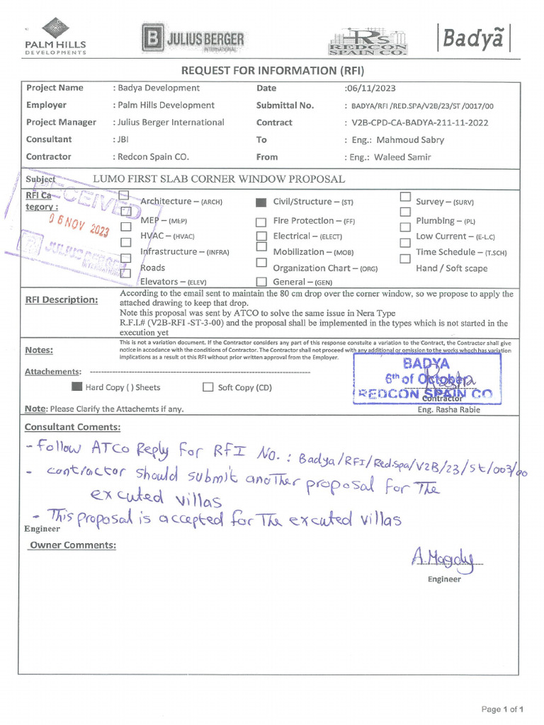 001-Badya-RFI-REDCON-SPAIN-2B-23-0017-00 Lumo First Slab Concrete ...